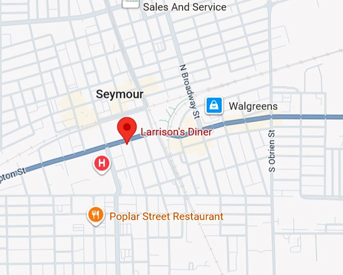 16. larrison's diner map