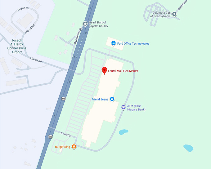 16. laurel mall flea market map