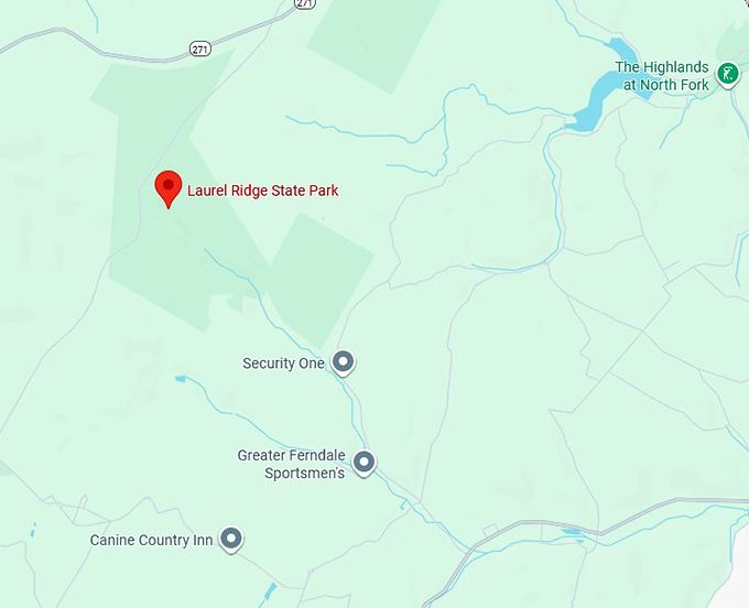 16. laurel ridge state park map