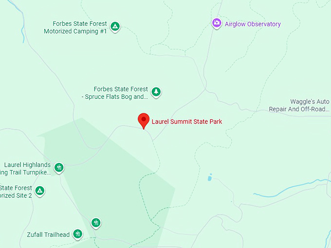 16. laurel summit state park map