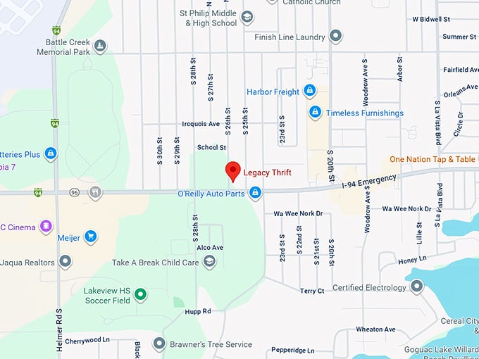 16. legacy thrift map