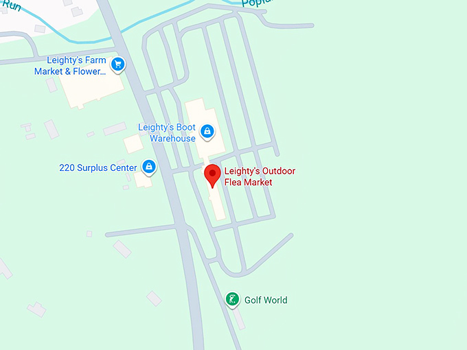 leighty’s flea market map