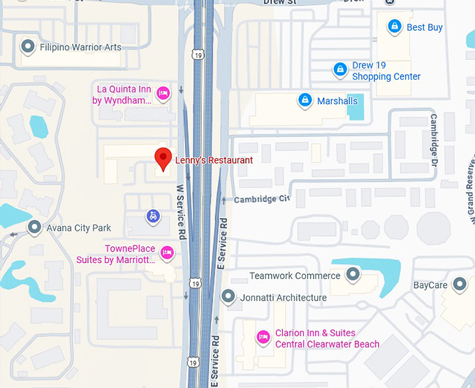 16. lenny&rsquo;s restaurant map