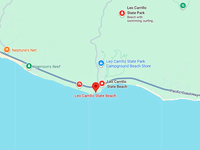 16. leo carrillo state beach map
