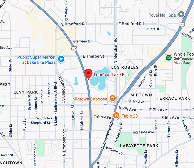 16. leon's at lake ella map