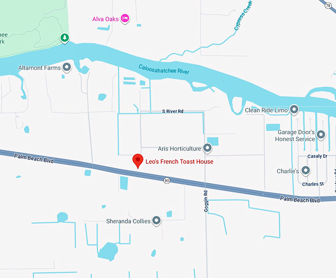 16. leo's french toast house map