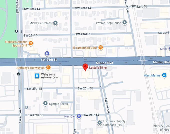 16. lester's diner map