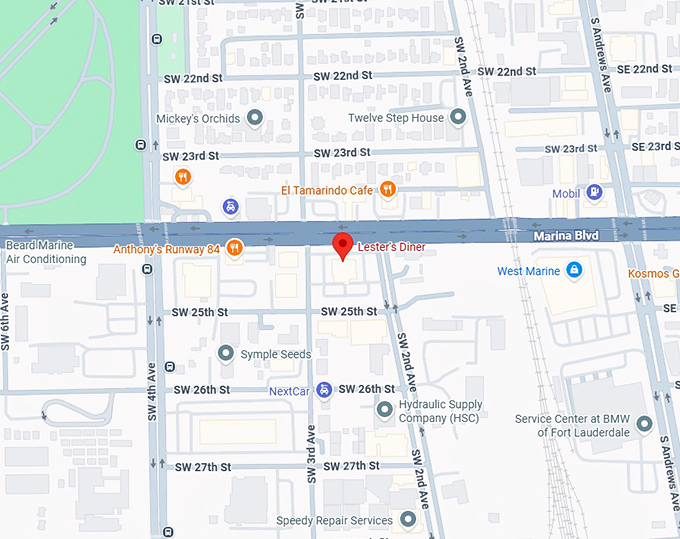 16. lester's diner map