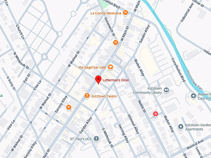 16. letterman&rsquo;s diner map