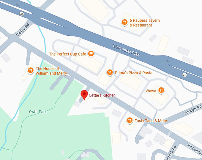 16. lettie's kitchen map