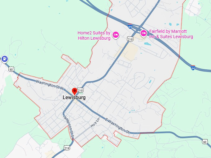 16. lewisburg map