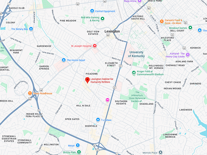 16. lexington habitat for humanity restore map