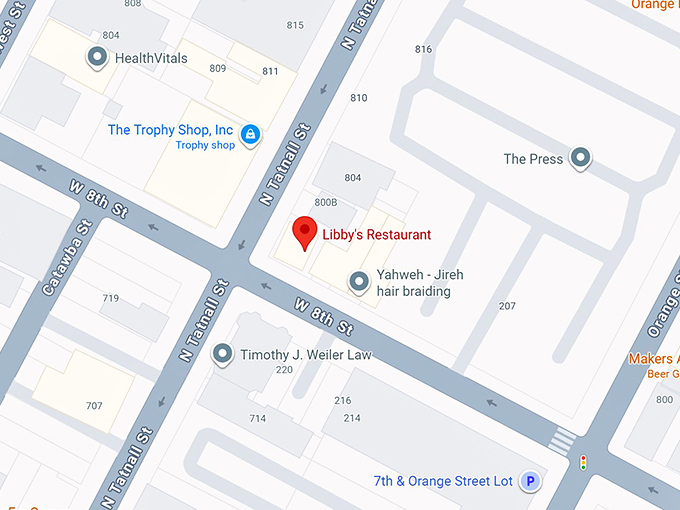 16. libby's restaurant map