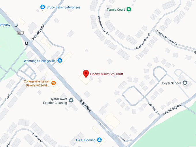 16. liberty ministries thrift map