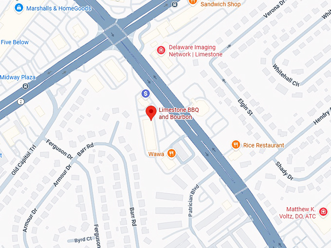 16. limestone bbq & bourbon map