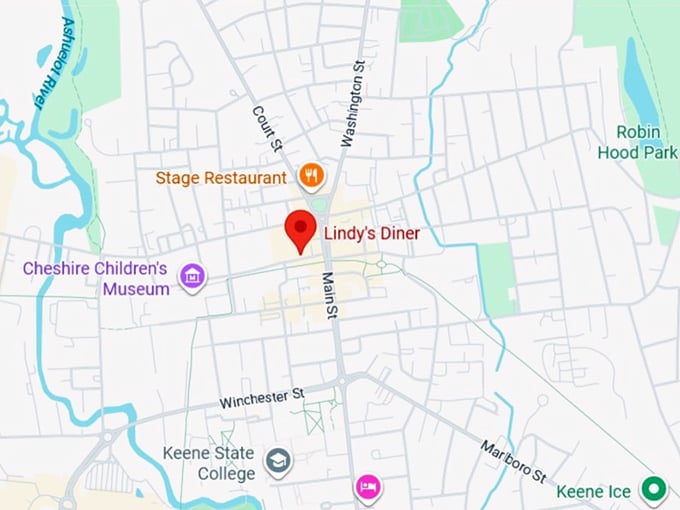 16. lindy&rsquo;s diner map