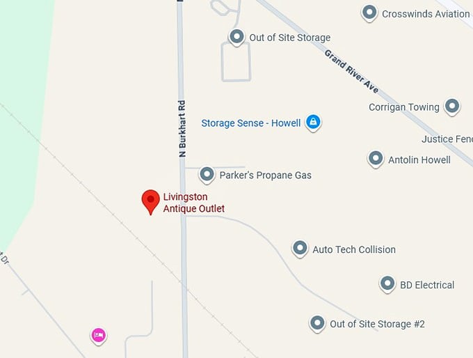 16. livingston antique outlet map