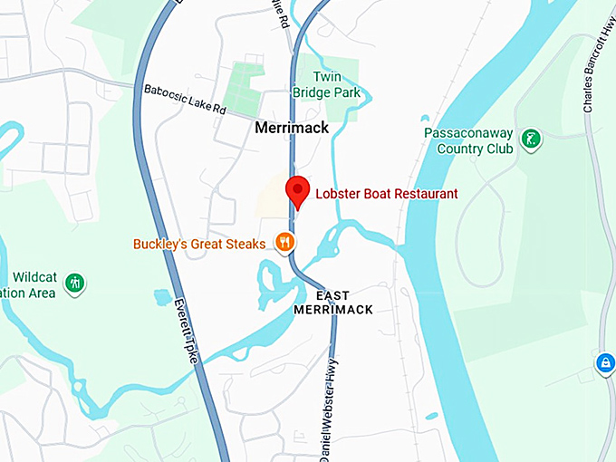 16. lobster boat restaurant map