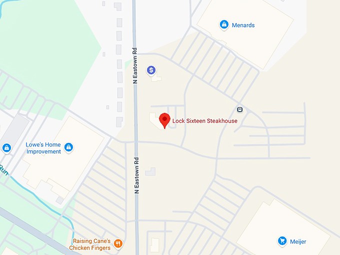 16. lock sixteen steakhouse map