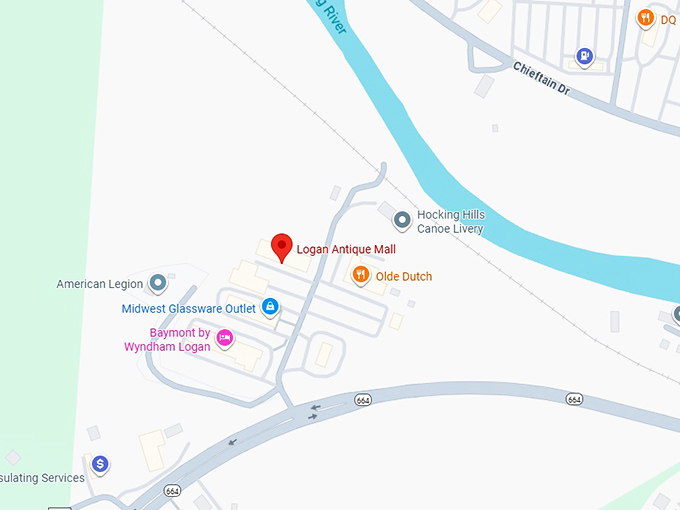 16. logan antique mall map