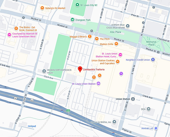 16. lombardo's trattoria map