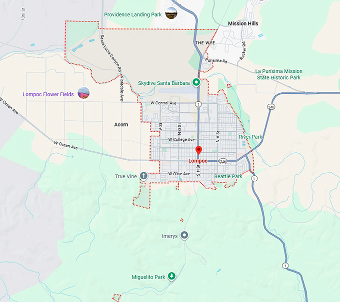 16. lompoc map