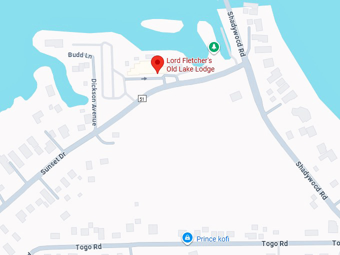 16. lord fletcher's old lake lodge map