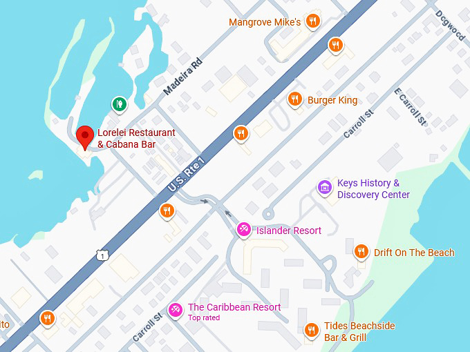 16. lorelei restaurant & cabana bar map