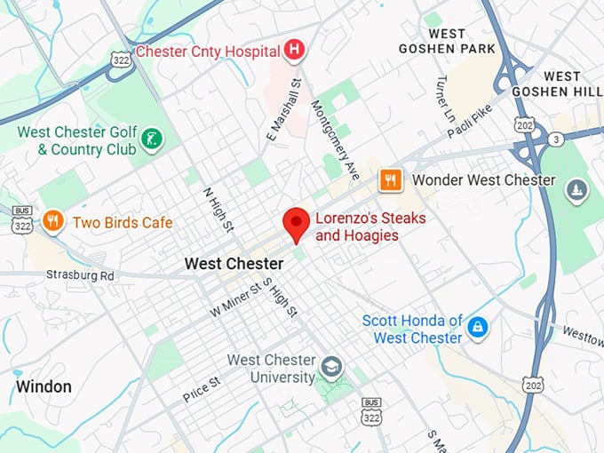 16. lorenzo's steaks and hoagies map