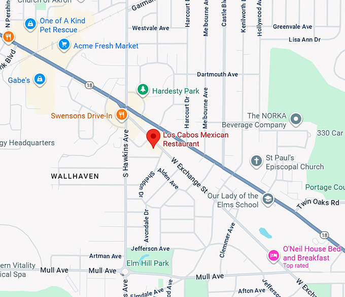 16. los cabos mexican restaurant map