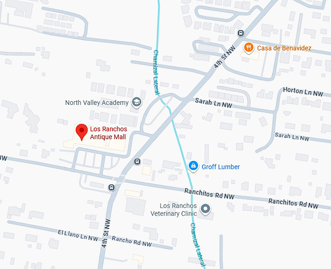 16. los ranchos antique mall map