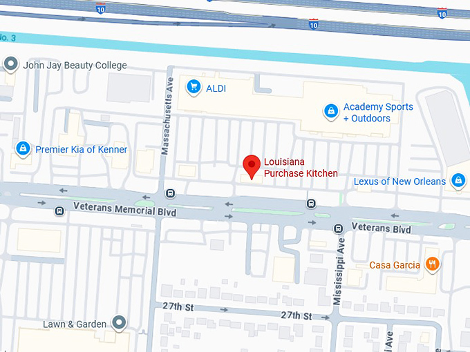 16. louisiana purchase kitchen map