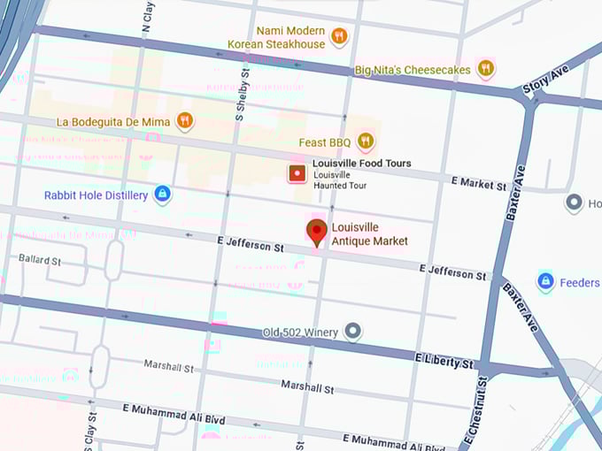 16. louisville antique market map