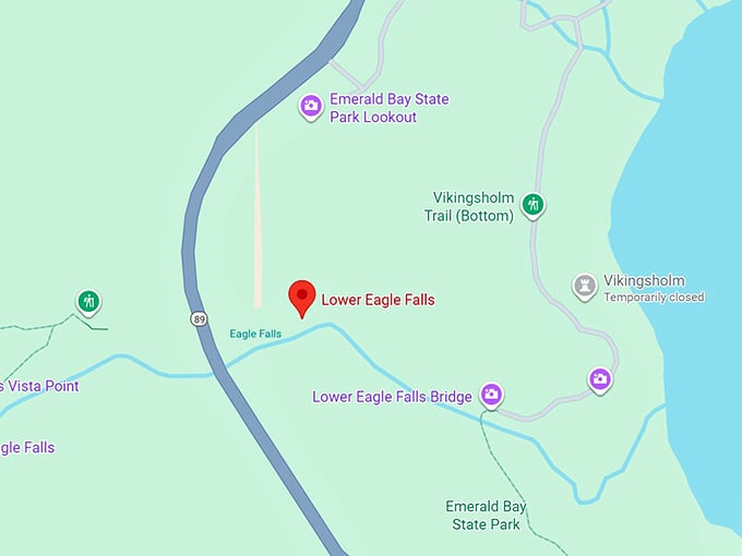16. lower eagle falls map