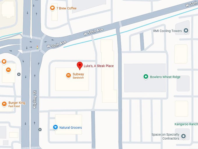 16. luke's, a steak place map