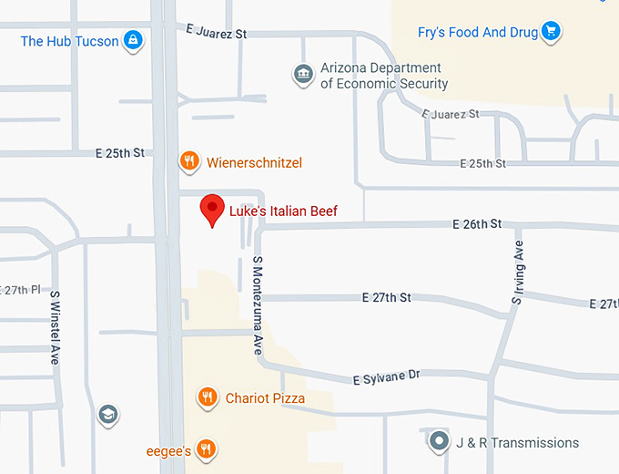 16. luke's italian beef map