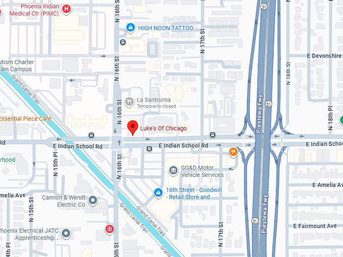 16. luke's of chicago map