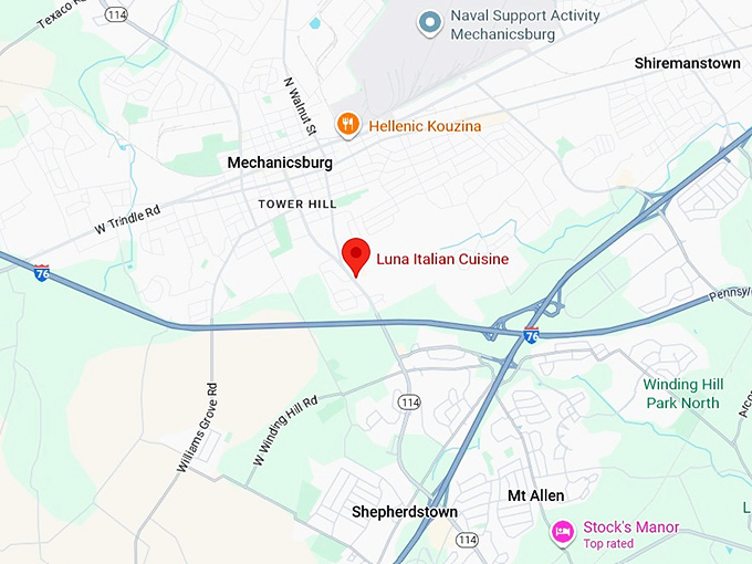 16. luna italian cuisine map