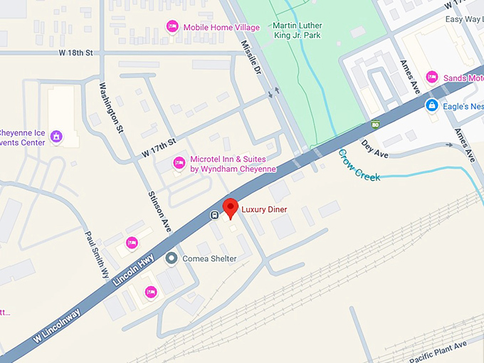 16. luxury diner map