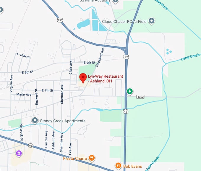 16. lyn way restaurant ashland, oh map