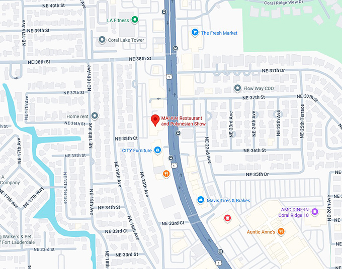 16. mai kai restaurant and polynesian show map