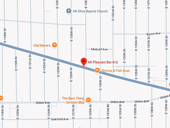 16. mt pleasant bar‑b‑q map