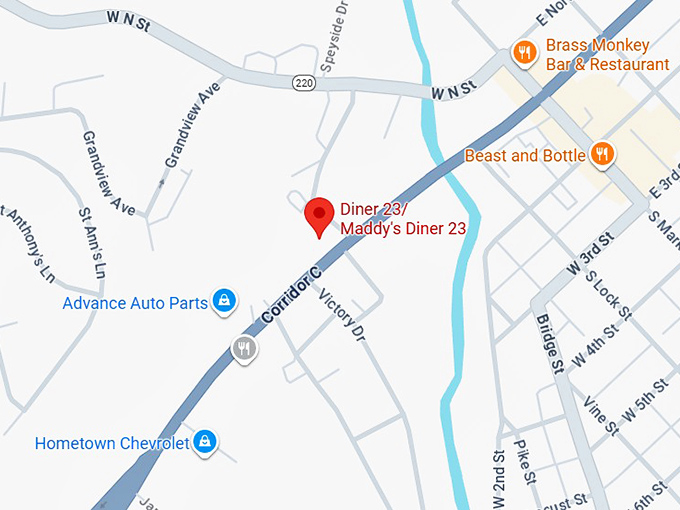 16. maddy's diner 23, llc map