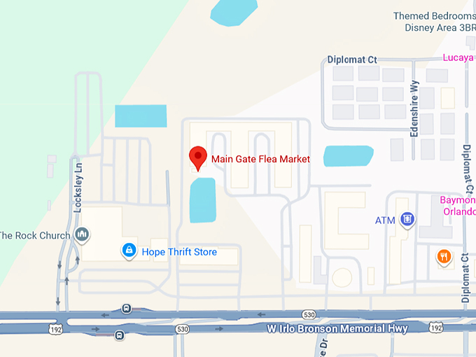 16. main gate flea market map