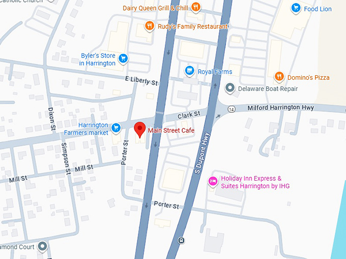 16. main street cafe map