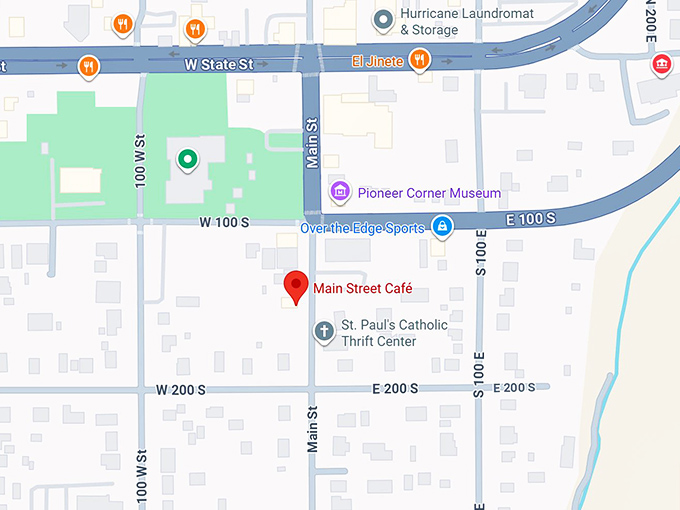 main street cafe map