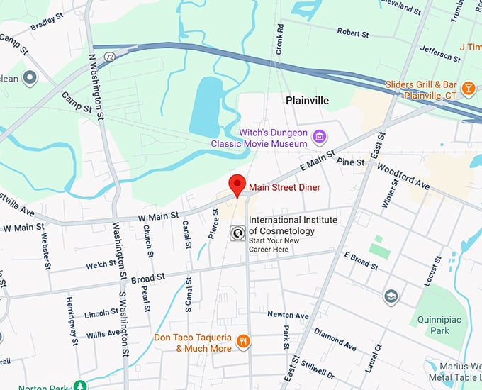 16. main street diner map