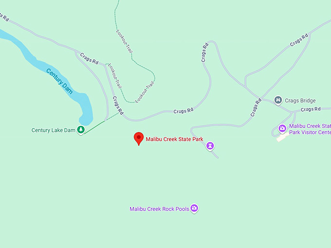 16. malibu creek state park map