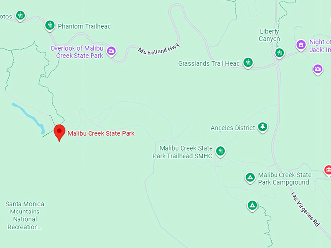 16. malibu creek state park map
