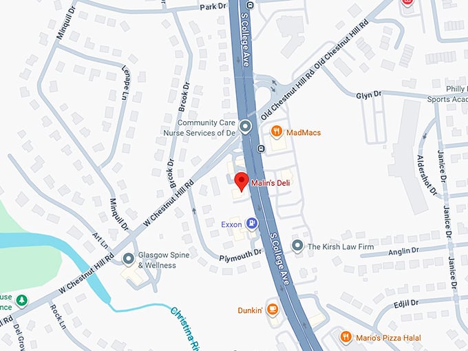 16. malin's deli map